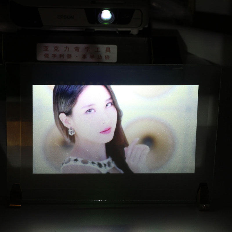 3d Holographic Projection Film Adhesive Rear Projection Screen A4 Size